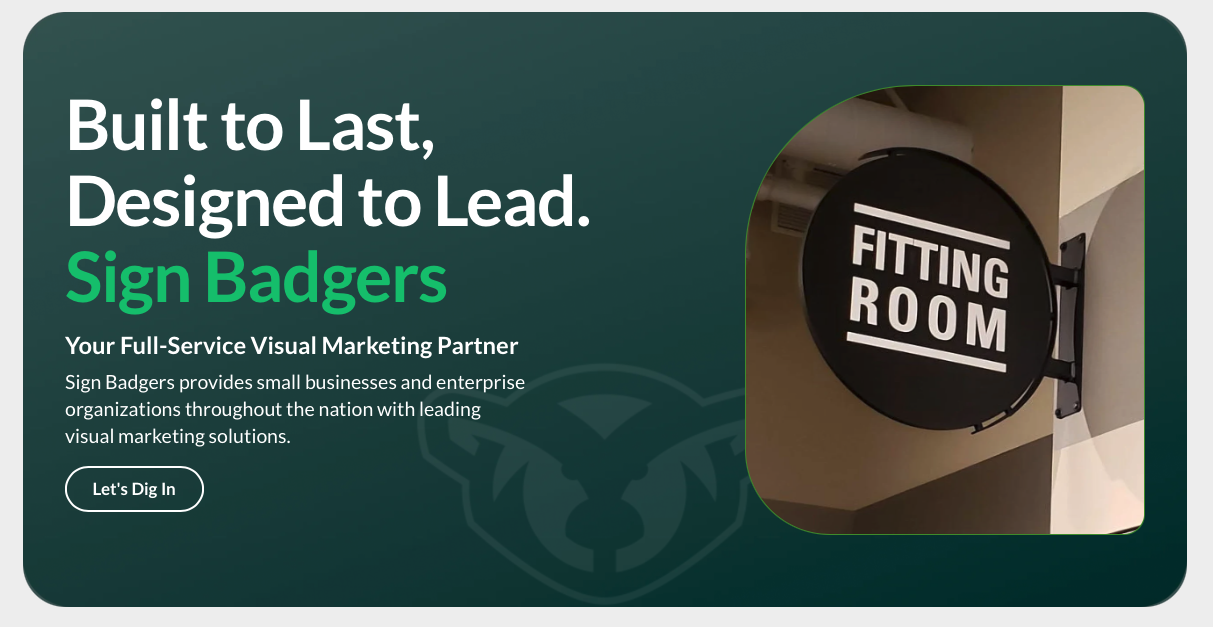 Sign Badgers | Full‑Service Visual Marketing Partner